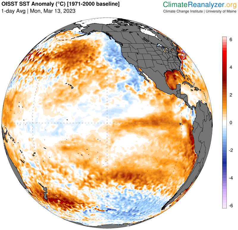 Estado del ENSO marzo 2023: se acaba La Niña - Cazatormentas