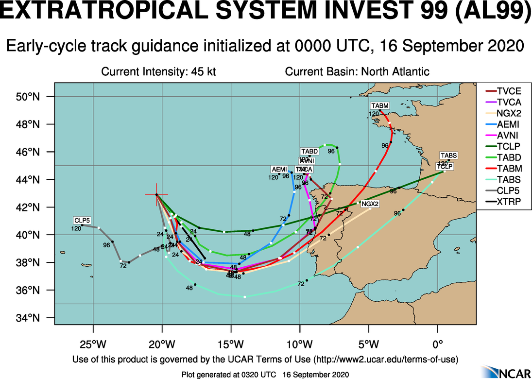 Seguimiento en tiempo real del ciclón tropical Invest 99L - Cazatormentas